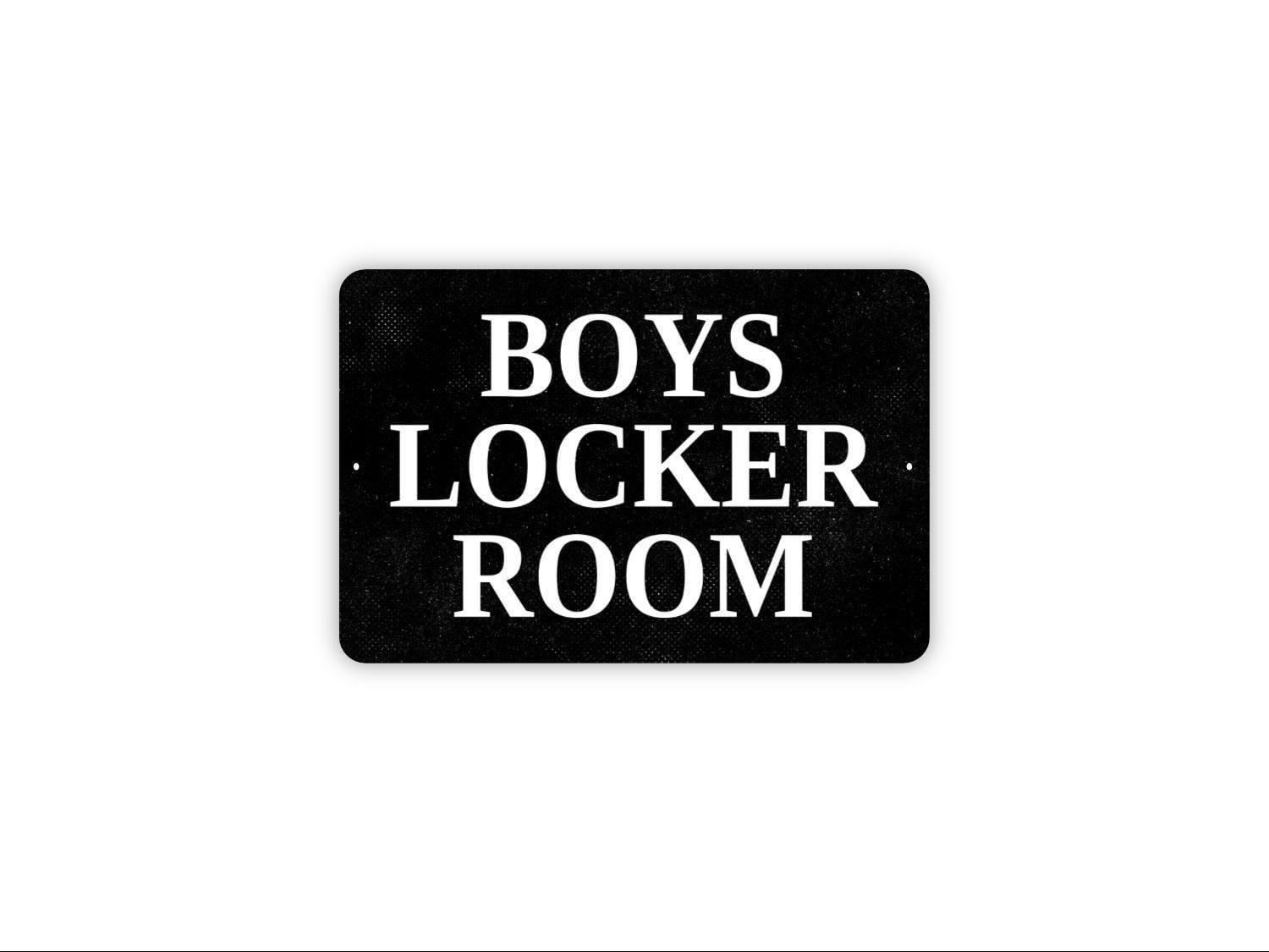Boys Locker Room Sign
