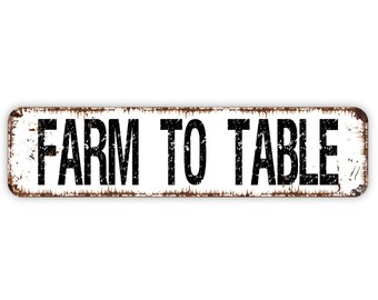 Farm to Table Sign | Etsy