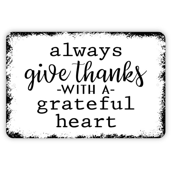 Always Give Thanks Sign - Etsy