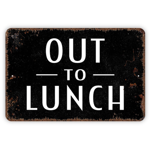 Out to Lunch Sign - Etsy