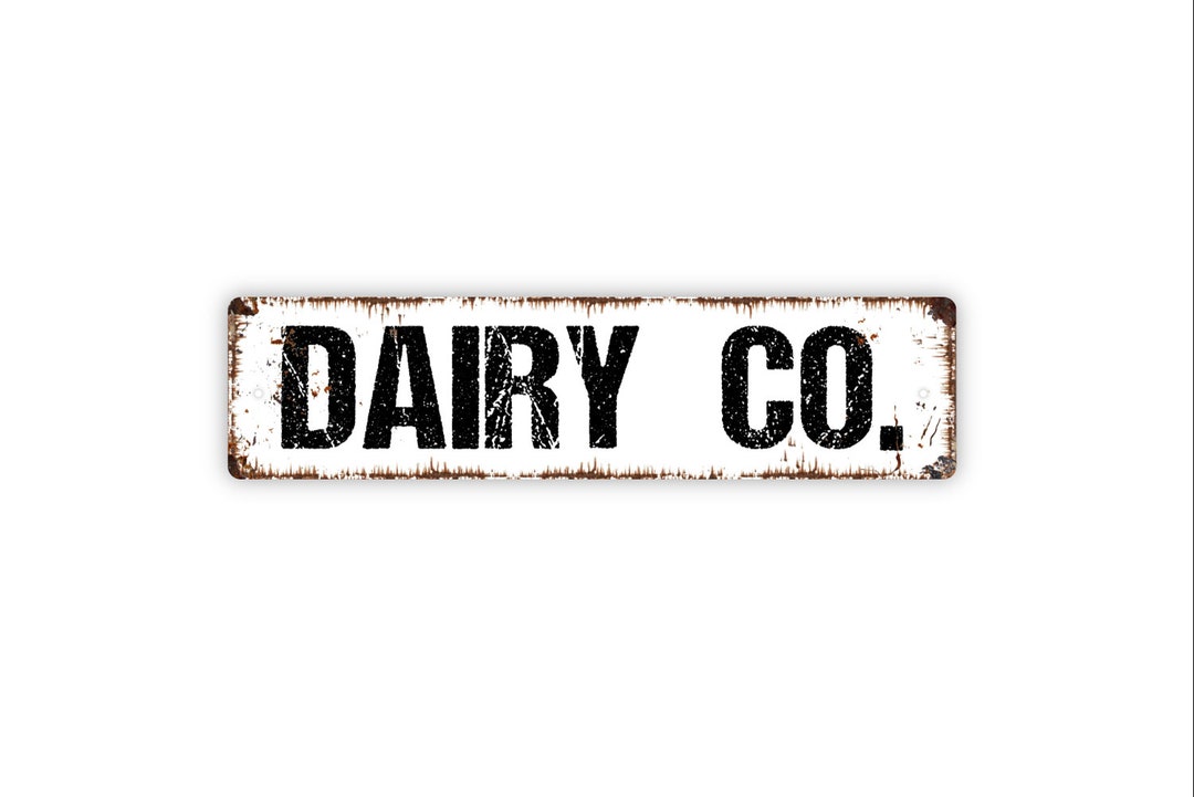 Dairy Company Sign - Farm Farmer Farmhouse Cow Cattle Milk Farm Fresh ...
