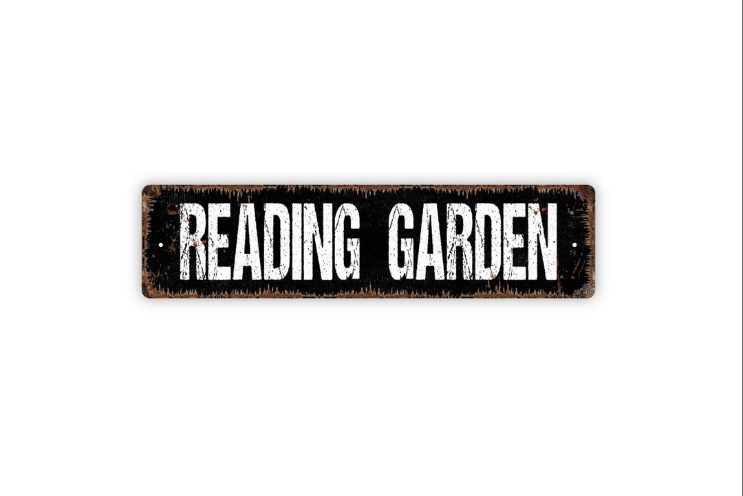 Reading Garden Sign - Library Reading Room Quiet Corner Study Relax ...