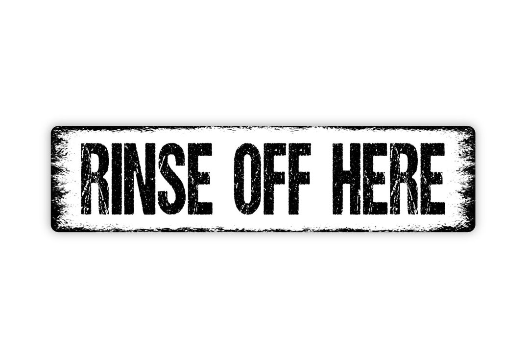 Rinse off Here Sign Beach Sand Swimming Pool Hot Tub Spa - Etsy