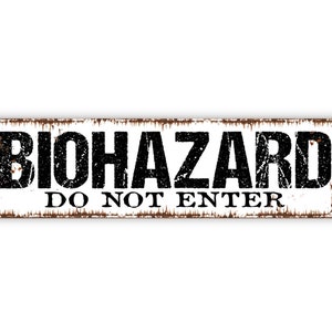 Biohazard Do Not Enter Sign Funny Rustic Custom Metal Sign - Etsy UK