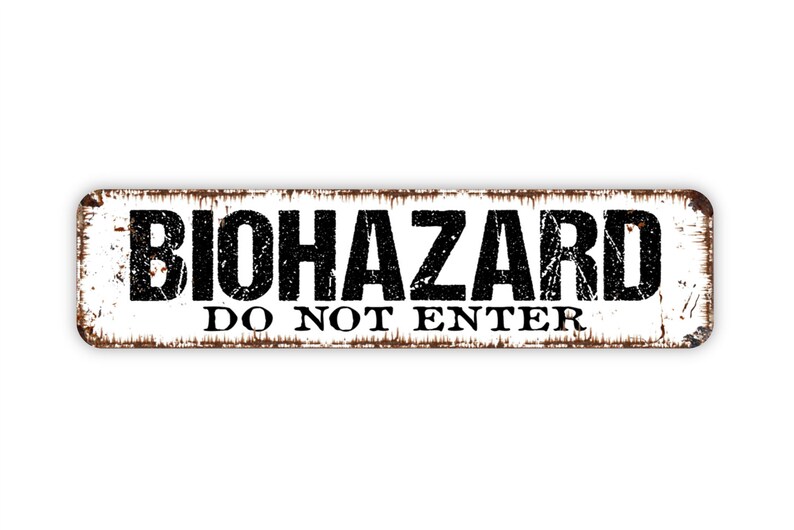 Biohazard Do Not Enter Sign Funny Rustic Custom Metal Sign - Etsy UK