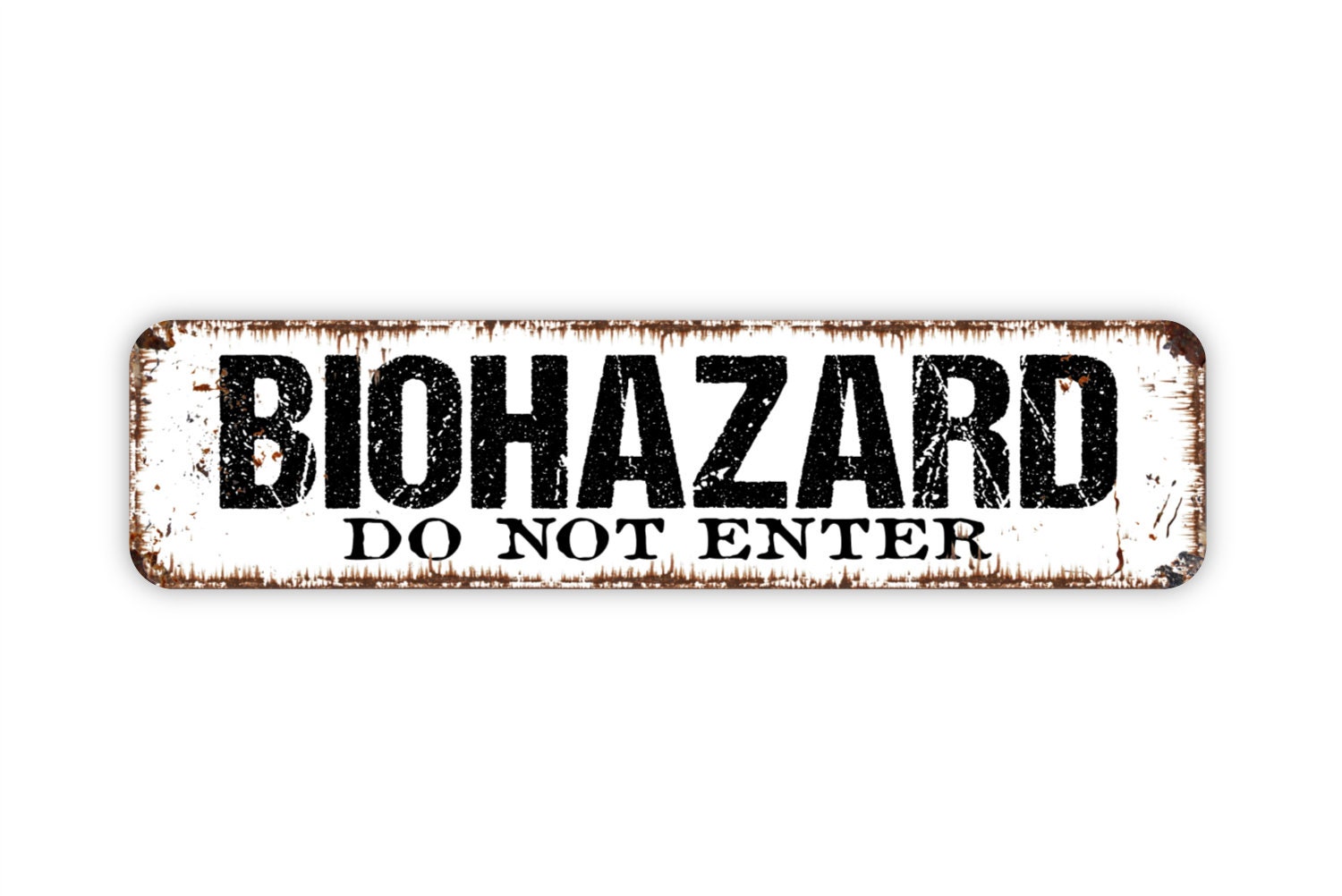 Biohazard Do Not Enter Sign Funny Rustic Custom Metal Sign - Etsy UK