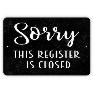 Register Closed Sign - Etsy
