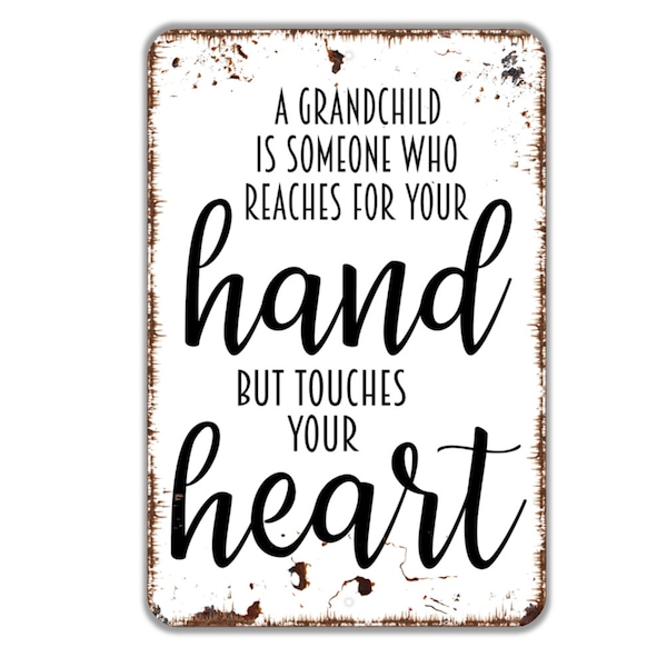 A Grandchild Reaches for Your Hand and Touches Your Heart - Etsy