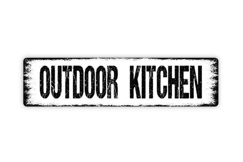 Outdoor Kitchen Sign Backyard Grill Station Patio Rustic - Etsy