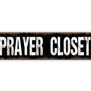 Prayer Closet Sign - War Room Spiritual Warrior Pray Praise Corner ...