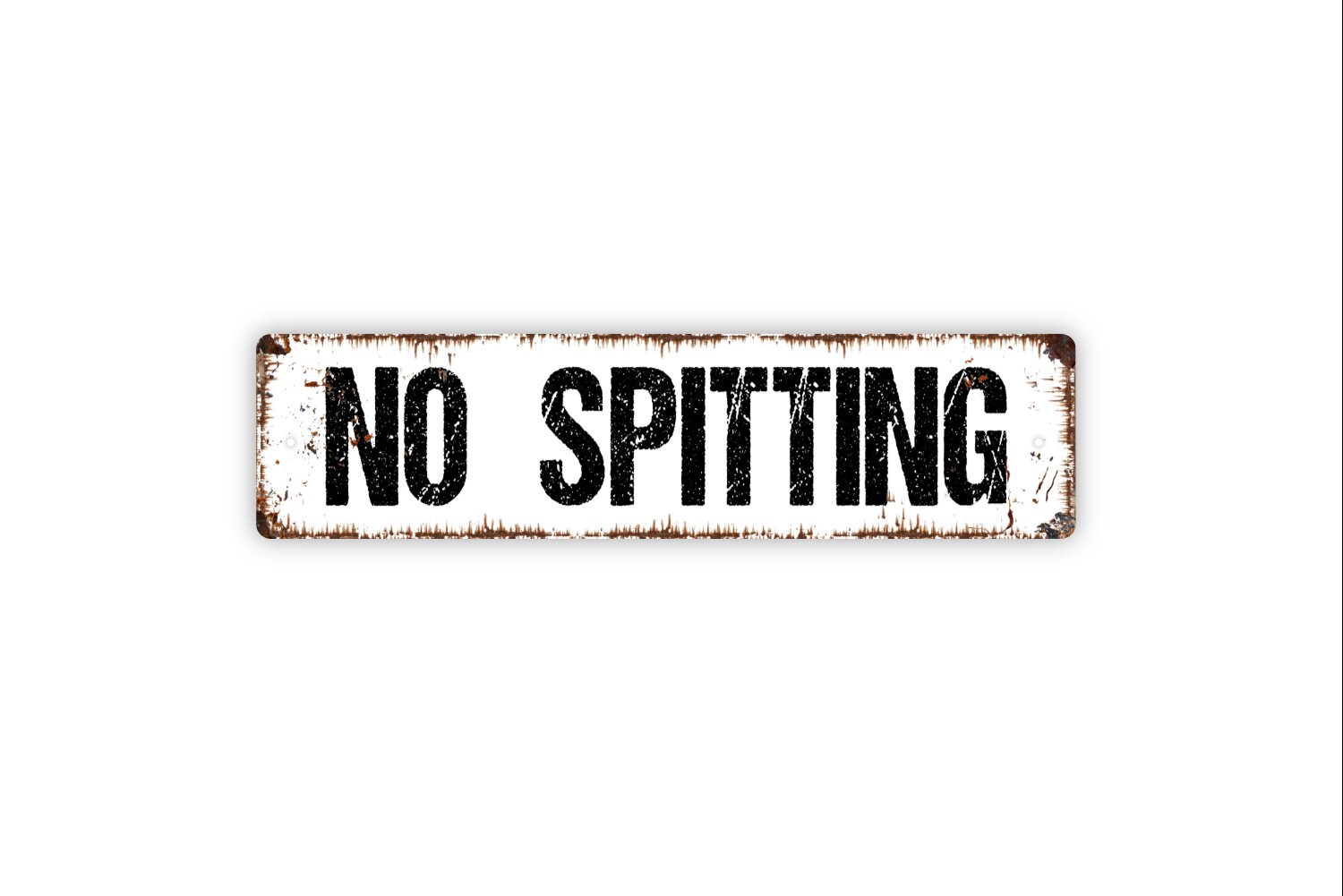 Do Not Spit Signage