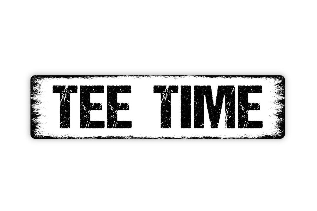 Tee Time Sign Golfing Golf Golfer Swing Rustic Street Metal - Etsy