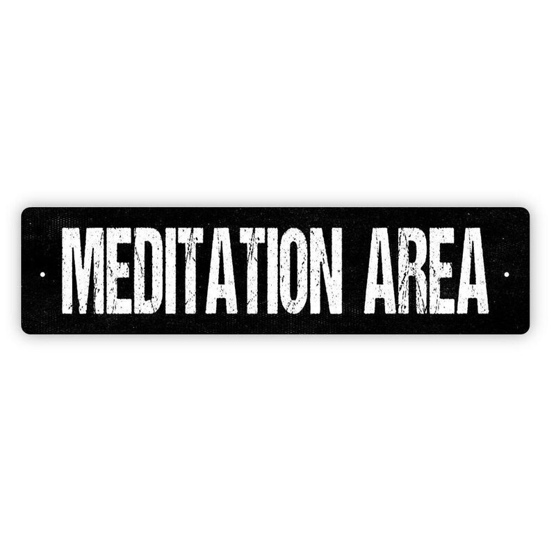 Meditation Sign - Etsy