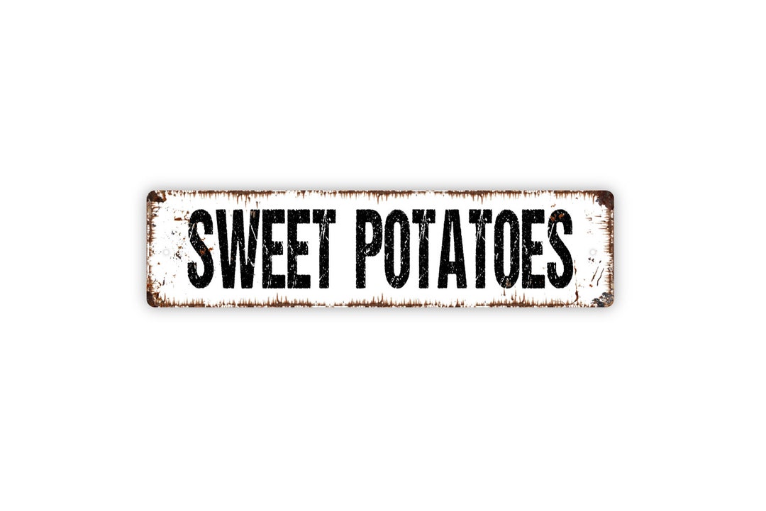 Sweet Potatoes Sign - Garden Marker Produce Farmers Market Rustic ...