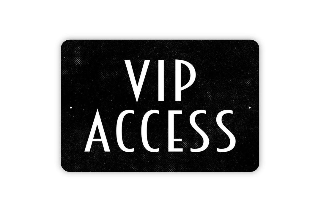 VIP Access Sign, Metal Sign, Farmhouse Contemporary Modern Wall Metal ...