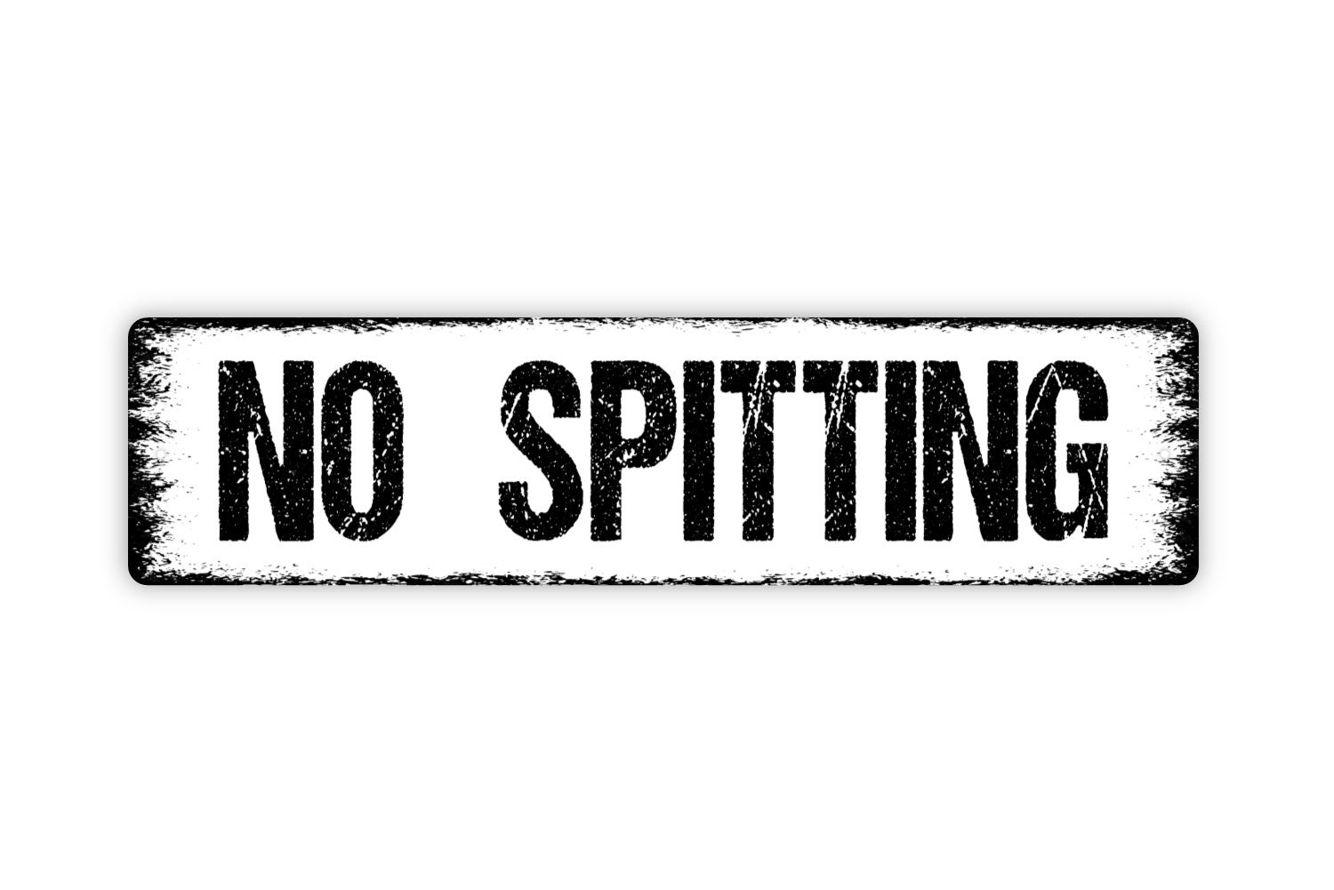 No Spitting Sign