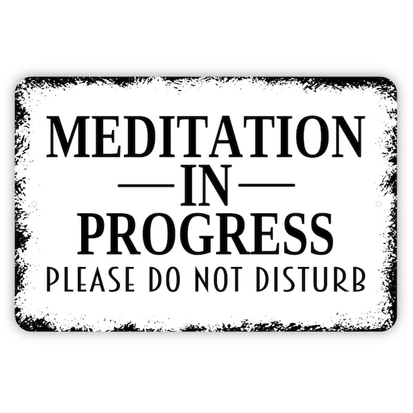 Meditation Sign - Etsy