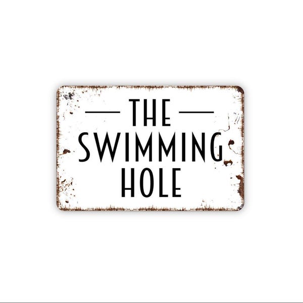 Swimming Hole Sign - Etsy