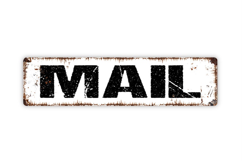 Mail Sign Mailbox Mailman Leave Packages Here Rustic Street - Etsy