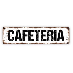 Cafeteria Sign - School Dining Hall Kitchen Restaurant Cafe Diner ...