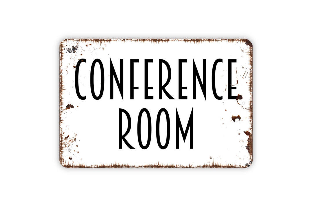 Conference Room Sign, Metal Sign, Farmhouse Contemporary Modern Wall ...