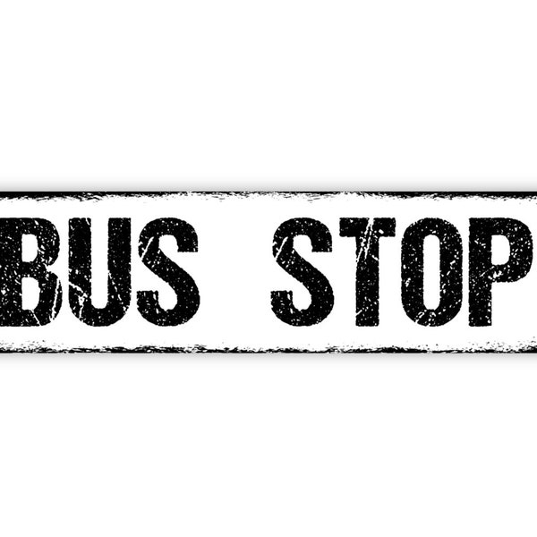 Bus Stop Sign - Etsy