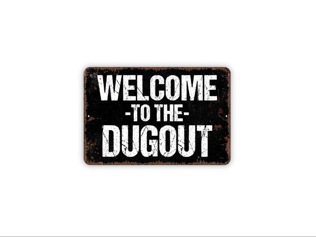 Welcome to the Dugout Sign | Baseball Wall Decor | Softball Team Sign ...