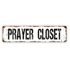 Prayer Closet Sign - War Room Spiritual Warrior Pray Praise Corner ...