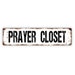 Prayer Closet Sign War Room Spiritual Warrior Pray Praise Corner Rustic ...