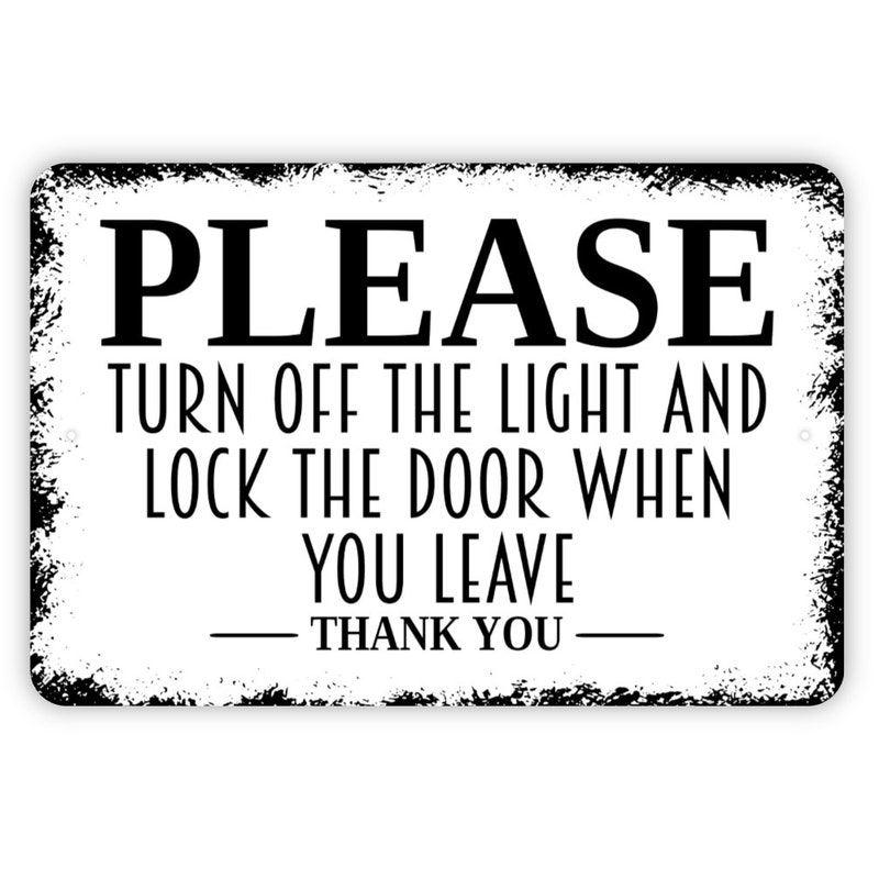 Please Turn off Lights - Etsy