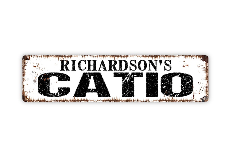 Personalized Catio Sign Cat Kitten Feline Custom Metal Sign - Etsy