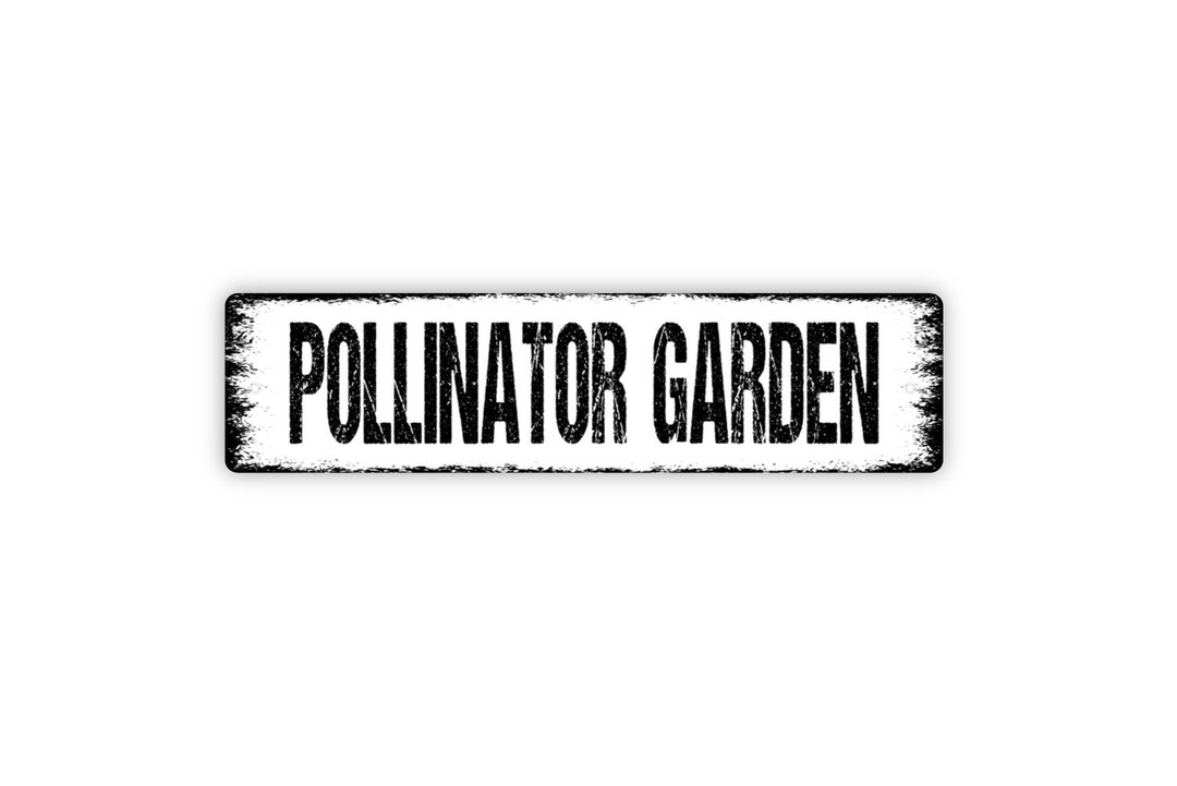 Pollinator Garden Sign - Flower Garden Market Floral Florist Rustic ...