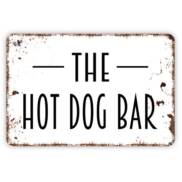 Hot Dog Metal Sign - Etsy