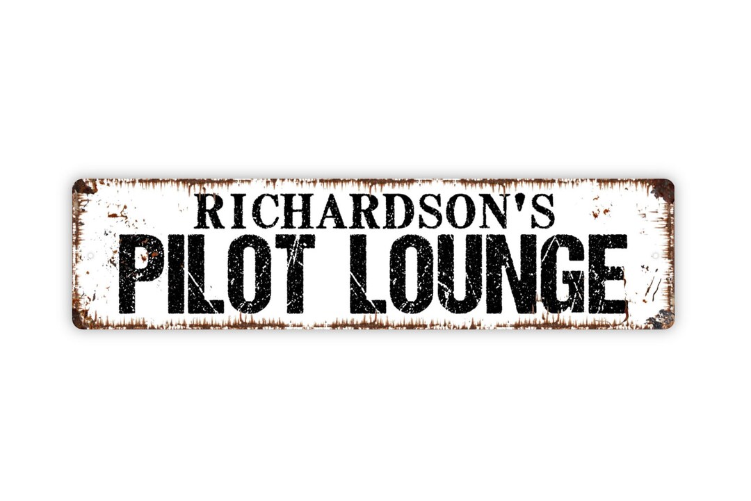 Personalized Pilot Lounge Sign Airplane Hangar Fly Airport - Etsy