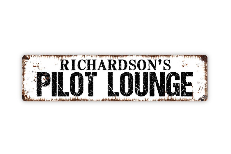 Personalized Pilot Lounge Sign Airplane Hangar Fly Airport - Etsy