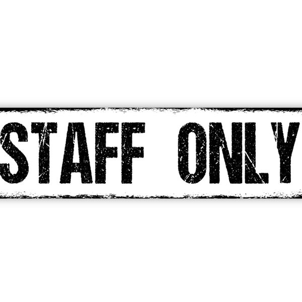 Staff Restroom Sign - Etsy