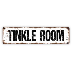 Tinkle Room Sign - Restroom Bathroom Girls Womens Mens Boys School ...