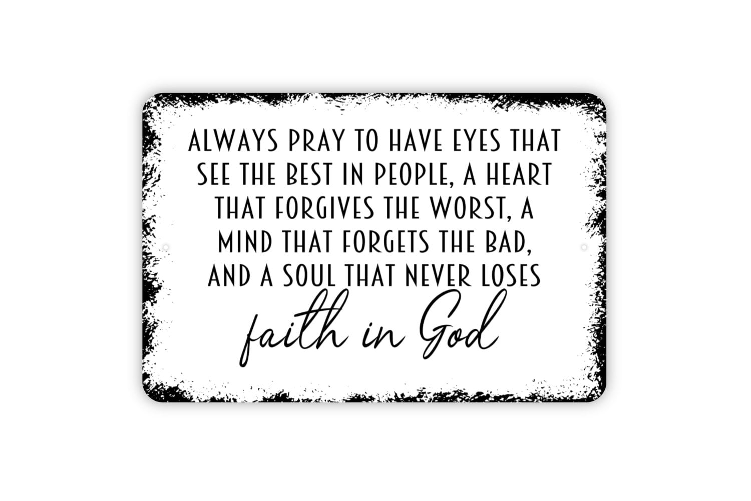 Praying For People Sign