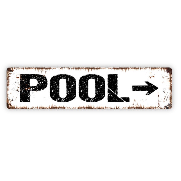 Pool Arrow Sign - Etsy