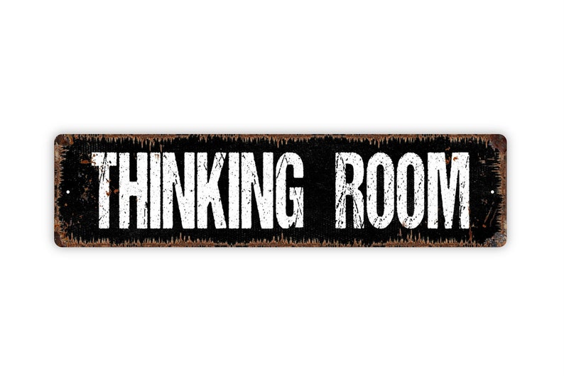 Thinking Room Sign Bathroom Restroom Reading Room Rustic - Etsy