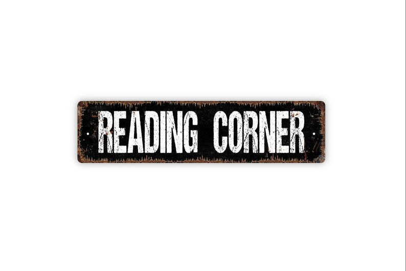 Reading Corner Sign | Cozy Book Nook Wall Art | Kids Bedroom Classroom ...