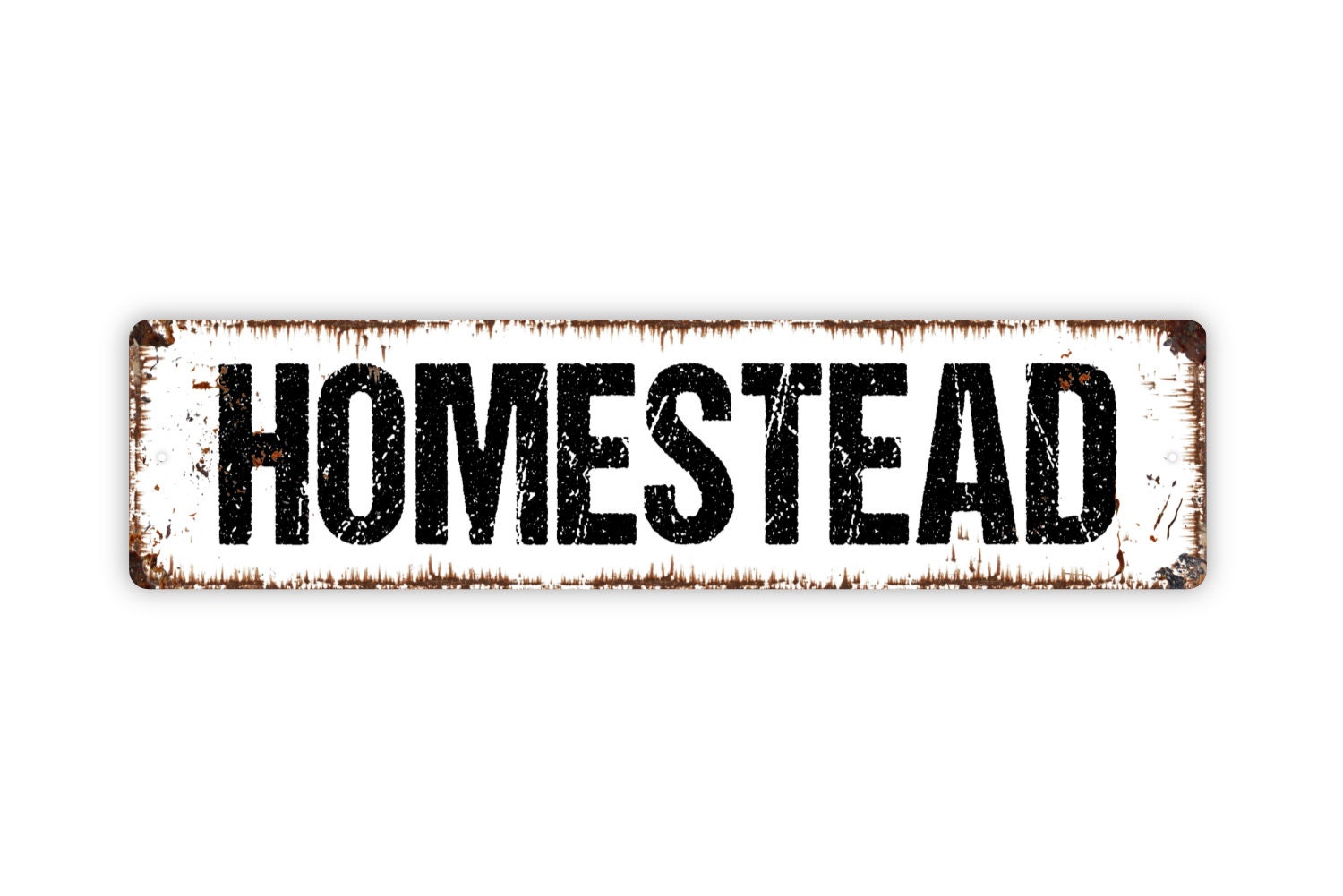 Homestead Sign Rustic Custom Metal Sign Rustic Street Sign - Etsy.de