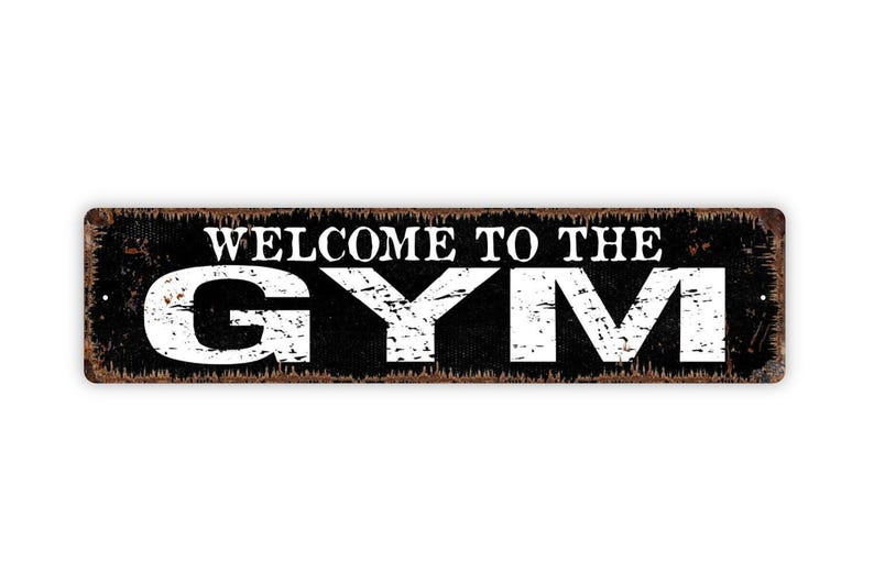 Letrero de bienvenida al gimnasio / Letrero para sala de fitness ...