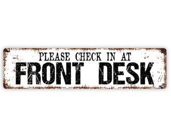 Front Desk Sign - Etsy