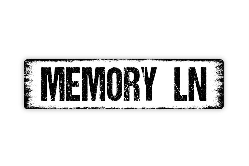 Memory Lane Sign A Walk Down Memory Ln Family Love Welcome - Etsy