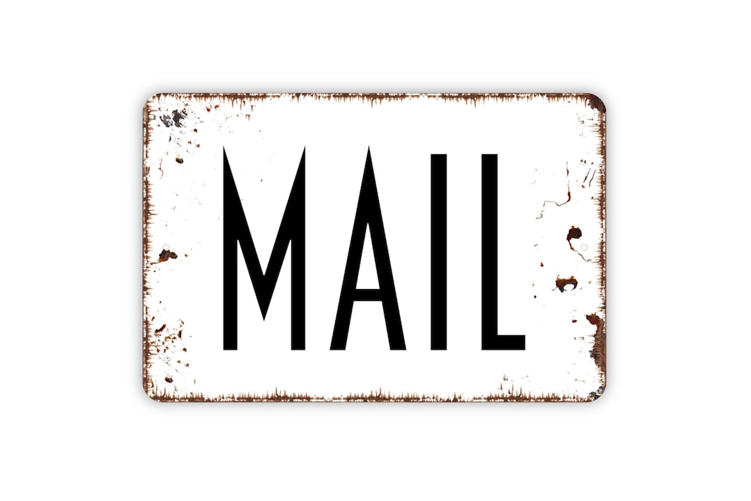 Mail Sign - Delivery Instructions Metal Wall Art - Indoor or Outdoor - Etsy