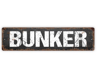 Metal Bunker Sign - Etsy