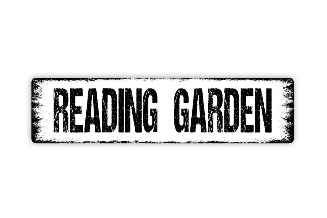 Reading Garden Sign Library Reading Room Quiet Corner Study - Etsy