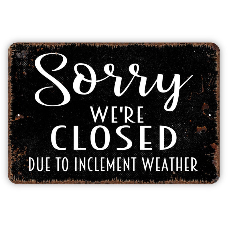 Sorry We Are Closed Sign - Etsy