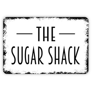 The Sugar Shack Sign - Kitchen Pantry Metal Wall Art - Indoor or ...